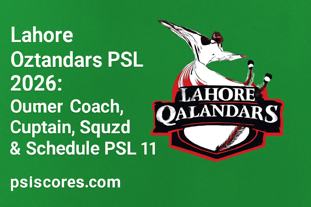 PSL 2026 Teams Overview – Squads, Captains & Key Players