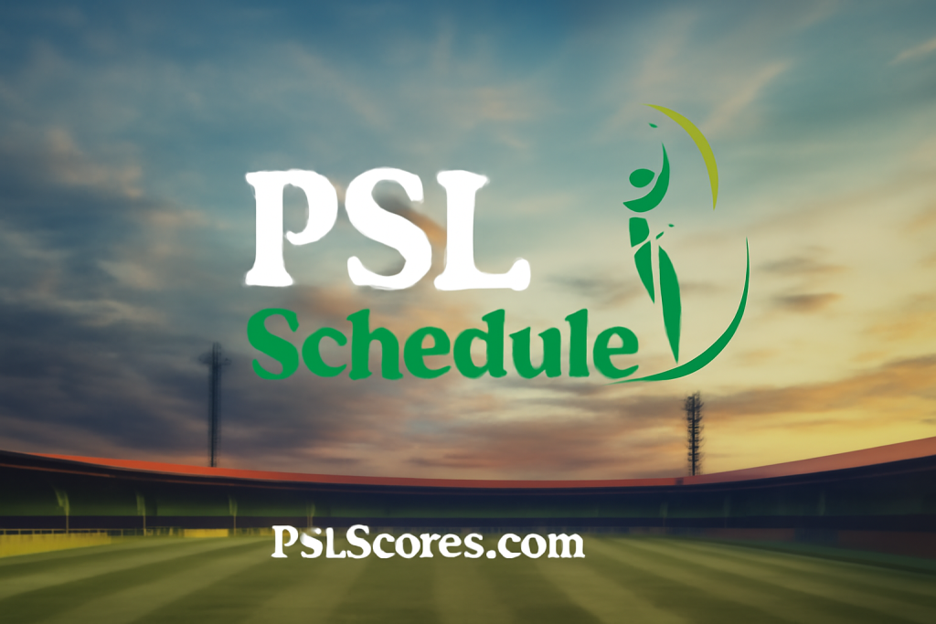 PSL 2026 Schedule – Today’s Matches, Full Fixtures, Timings & Venues ...